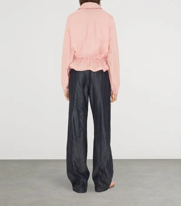 Burberry Gabardine Cropped Trench Coat