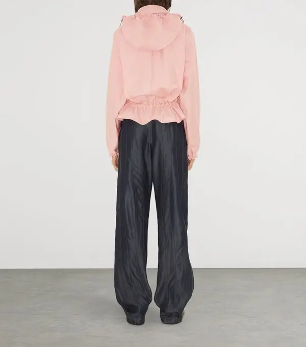 Burberry Gabardine Cropped Trench Coat