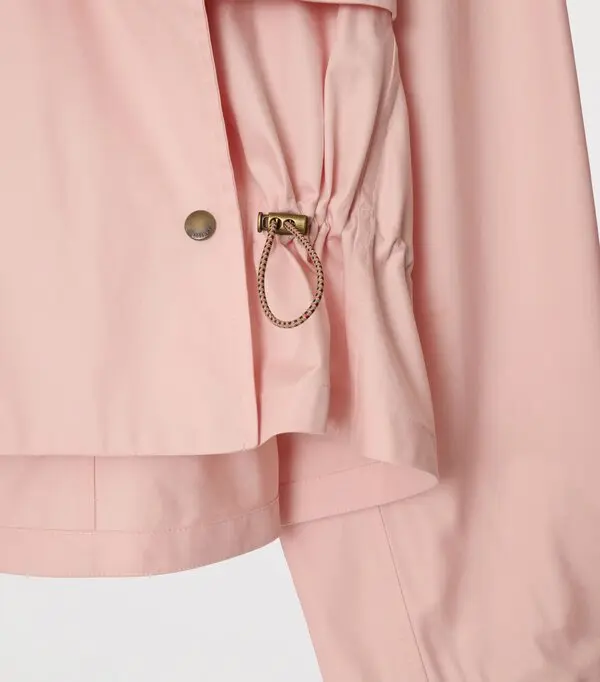 Burberry Gabardine Cropped Trench Coat