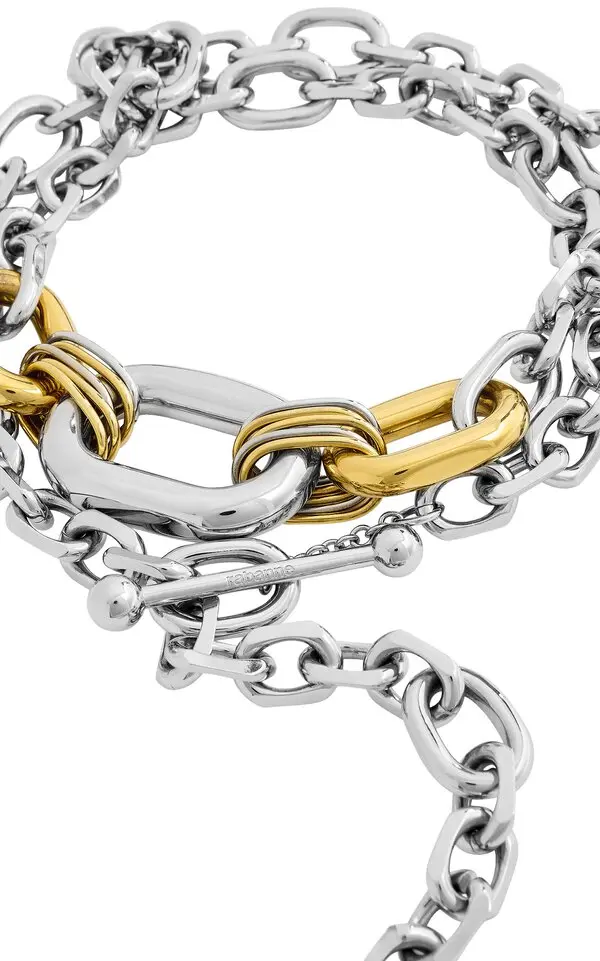 Rabanne Xl Link Two Toned Chain Necklace