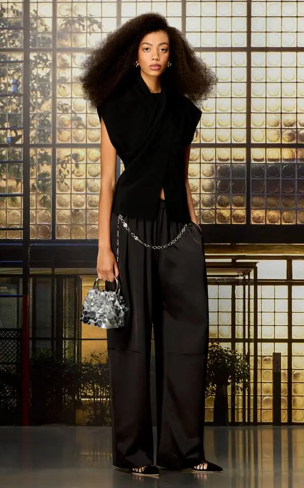 Rabanne Silk Wide-leg Pants
