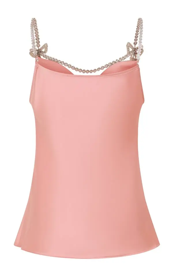 Rabanne Silk Embellished Cami Top