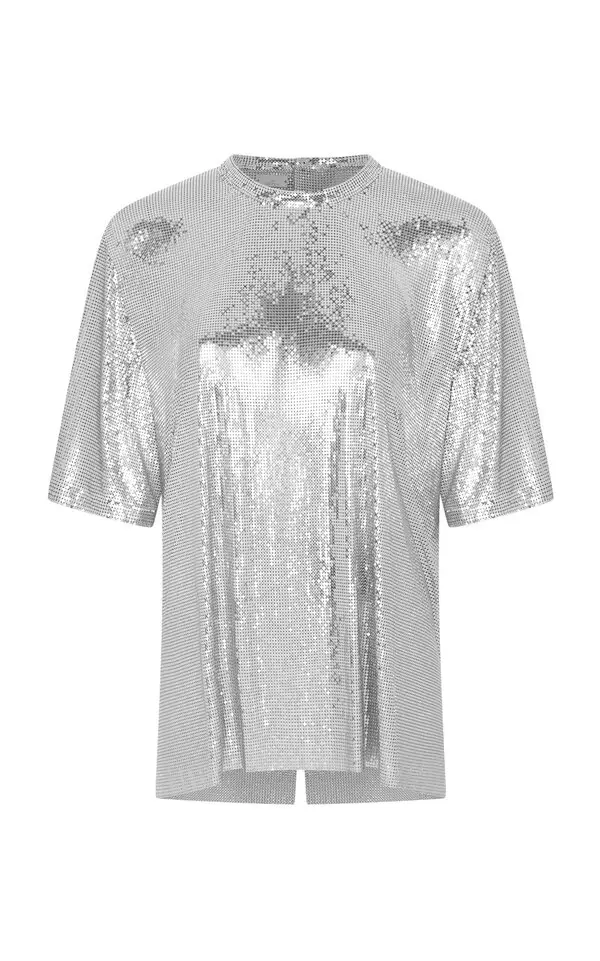 Rabanne Metallic Short-sleeve Top