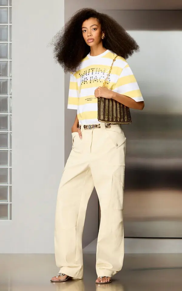 Rabanne Striped Cotton T-shirt