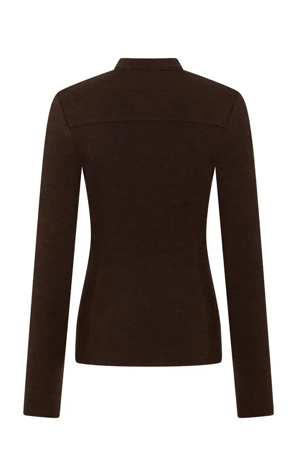 Rabanne Ruched Wool-blend Top