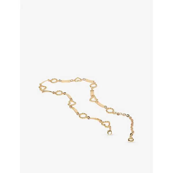 Maje Twisted Heart Chain-link Metal Belt
