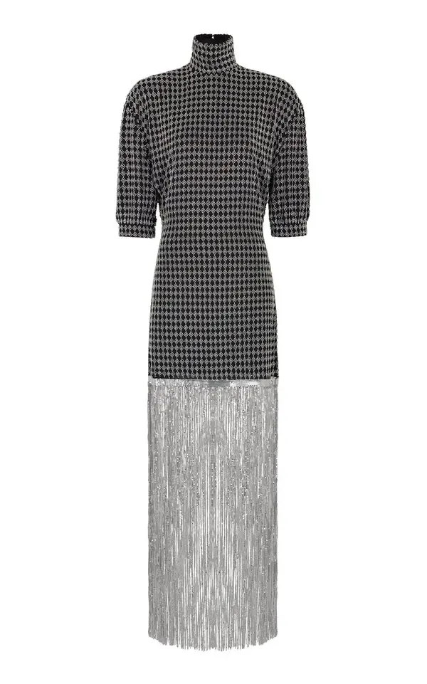 Rabanne Geometric Embellished Maxi Dress
