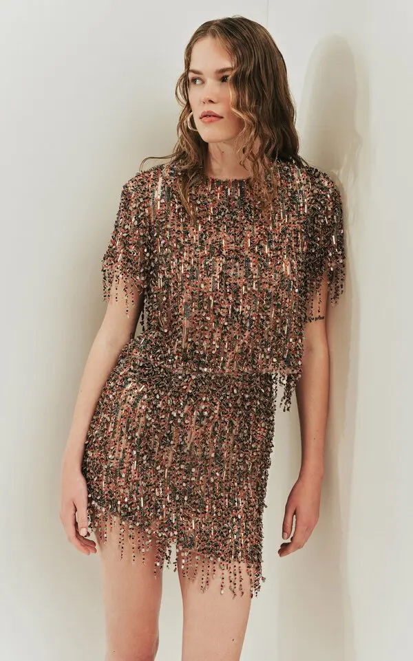 Aje Radieux Embellished Top