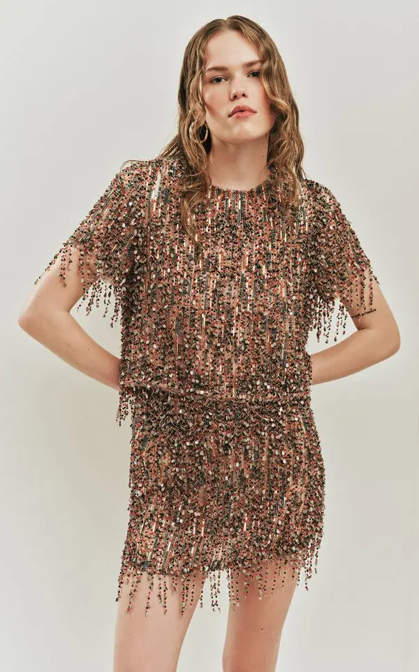 Aje Radieux Embellished Top