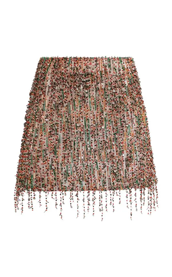 Aje Radieux Embellished Mini Skirt