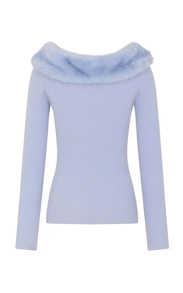 Rabanne Off-the-shoulder Wool-cashmere Sweater