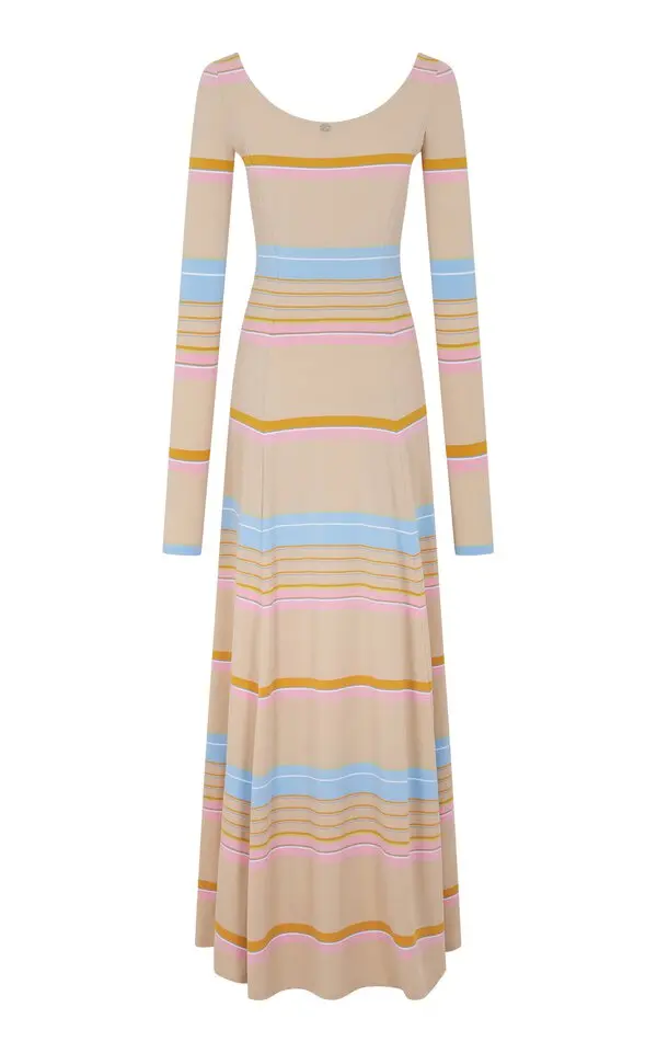 Rabanne Striped Knit Maxi Dress
