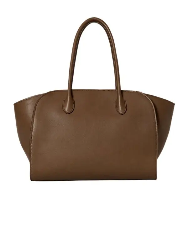 THE ROW Marlo 12 Leather Bag - Tan