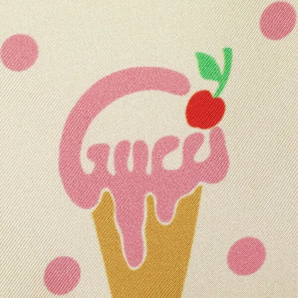 Gucci Ice Cream Print Silk Shorts