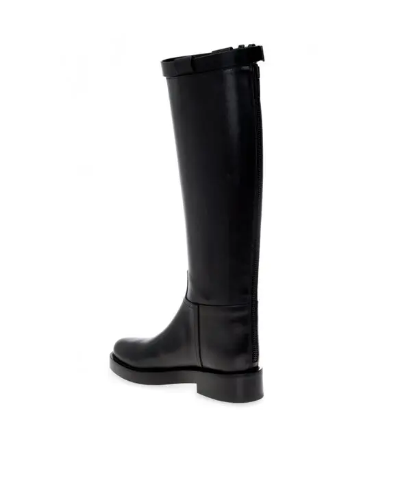 ANN DEMEULEMEESTER Buckle Detailed Round Toe Boots