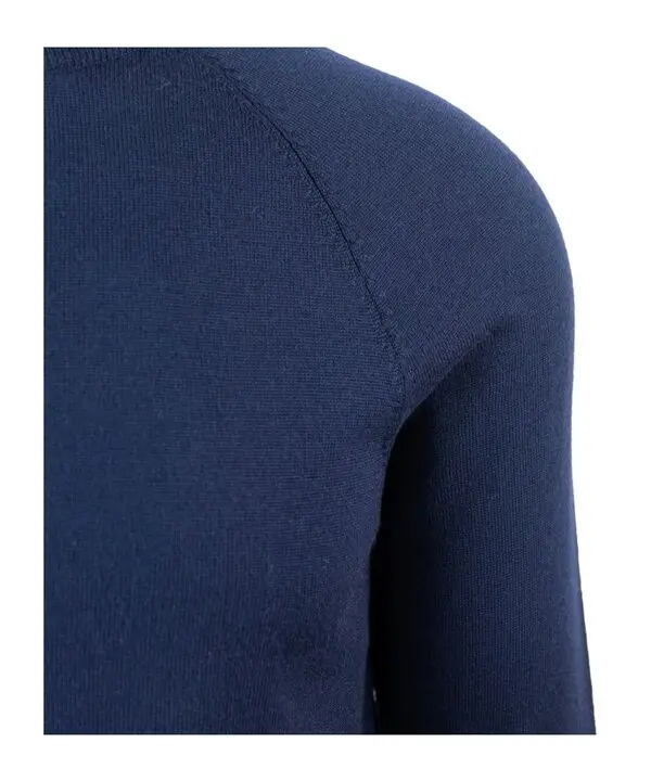 Eleventy Ribbed Crew Neck Sweaters