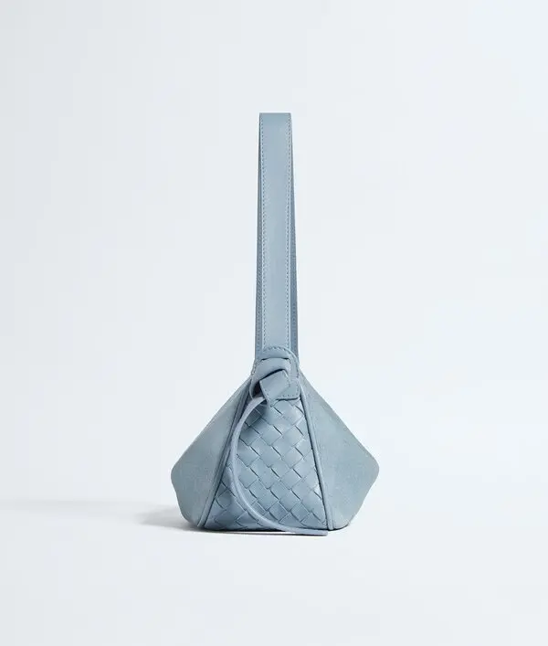 Bottega Veneta Nodo Shoulder Bag - Gray