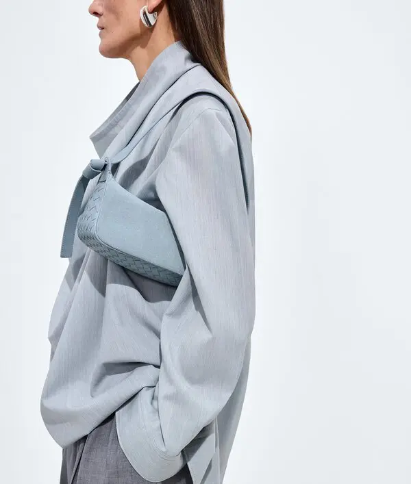 Bottega Veneta Nodo Shoulder Bag - Gray