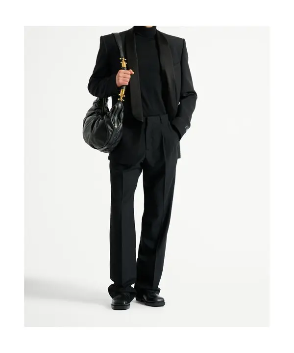 Balmain 2-button Jacket In Wool And Satin