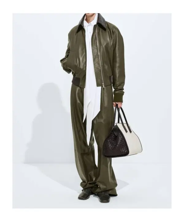 Bottega Veneta Shiny Leather Pants