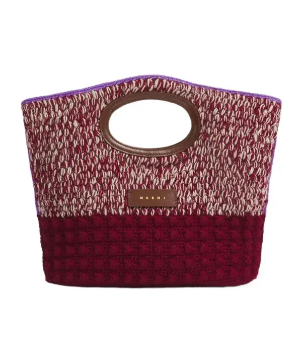 Marni Knotty Crochet Clutch Bag - Red