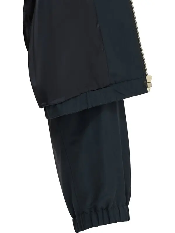 Celine Long-sleeved Zip-up Casual Jacket With Drawstring Hood - Black