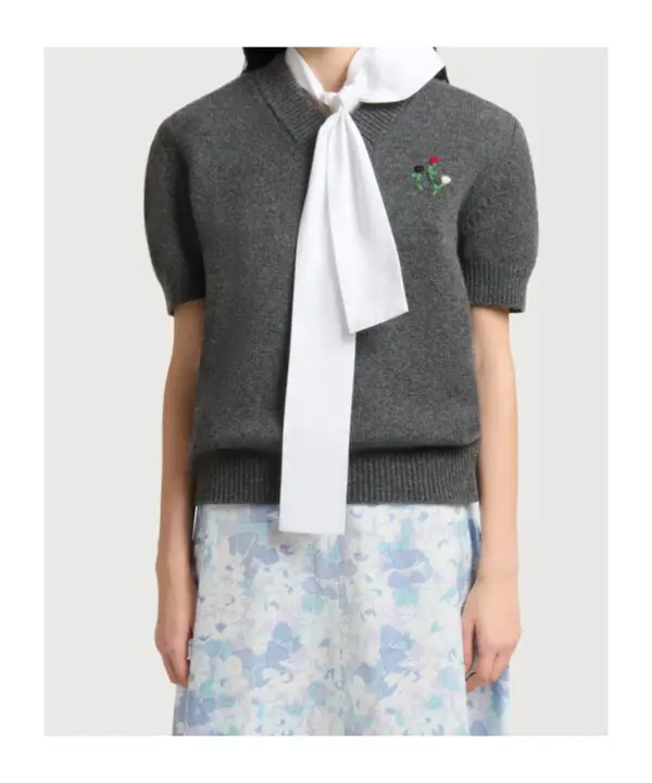 Marni Wool-cashmere Jumper With Embroidered Flowers