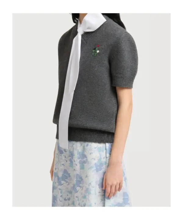 Marni Wool-cashmere Jumper With Embroidered Flowers