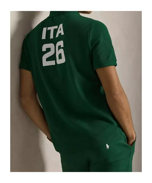 Polo Ralph Lauren Italia Logo-embroidered Polo Shirt