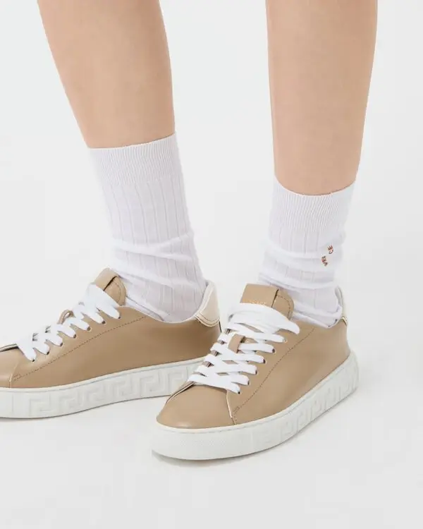 Versace Greca Leather Sneakers