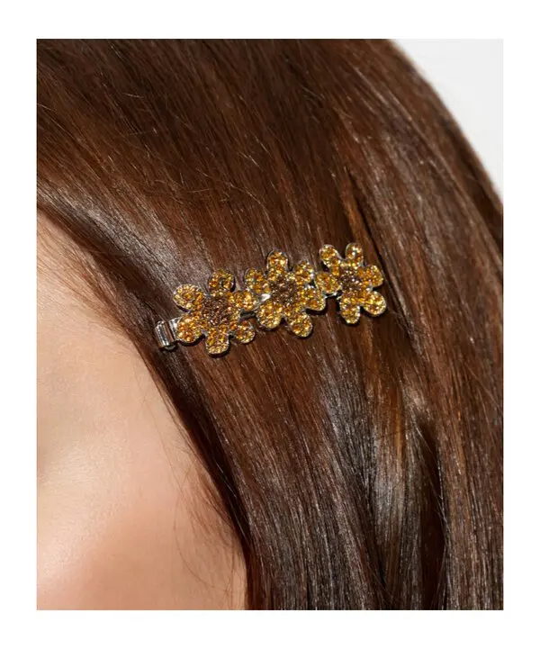 Marni Floral Embellished Hair Clip