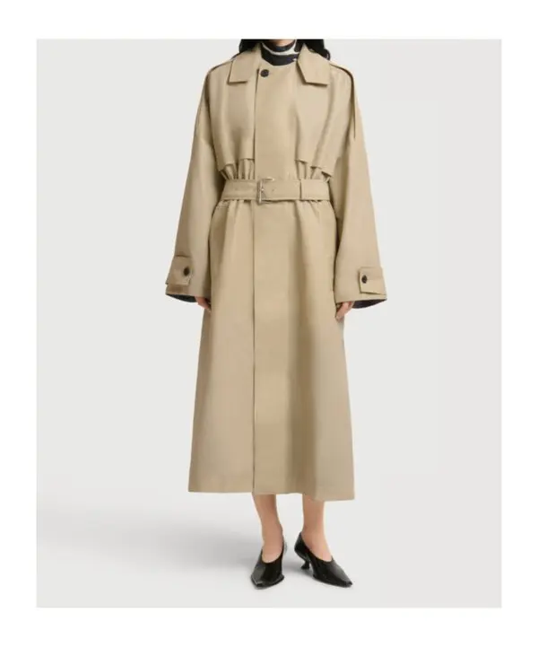 Marni Beige Nylon Trench Coat
