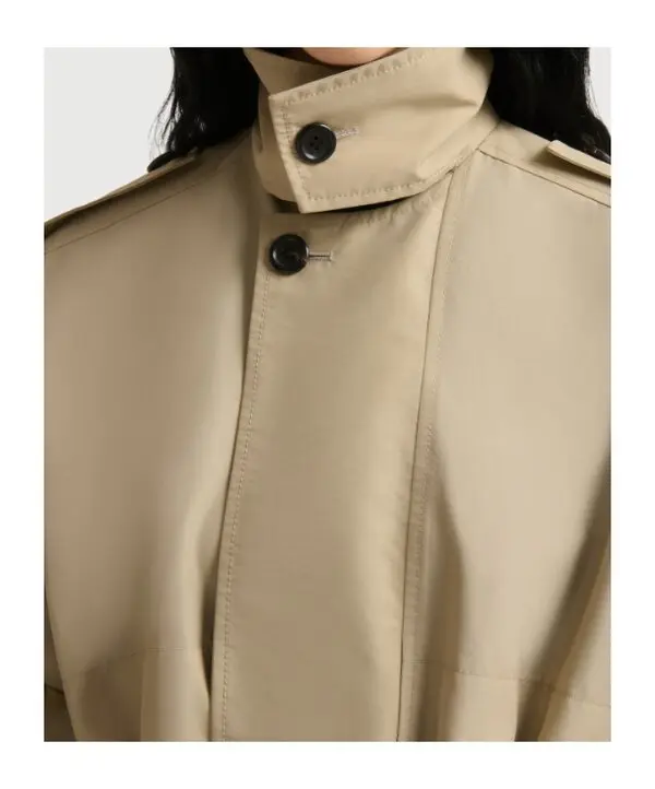 Marni Beige Nylon Trench Coat