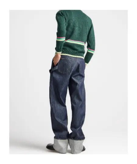 J.W.ANDERSON Twisted Turn-up Workwear Denim Jeans
