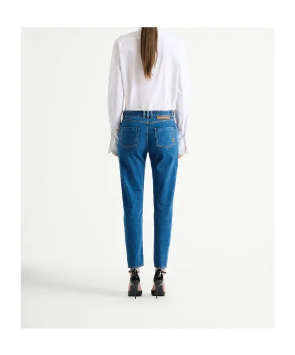 Balmain Belted Denim Jeans