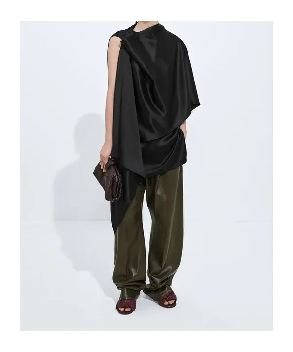 Bottega Veneta Fluid Silk Satin Top