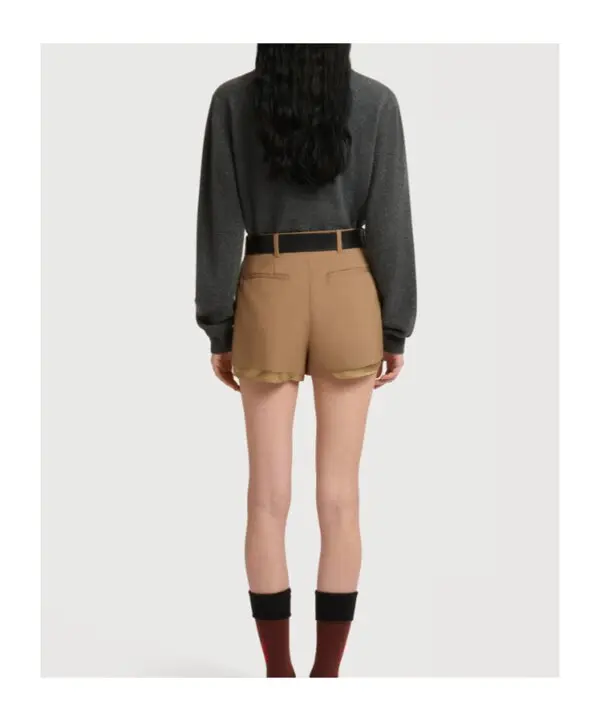 Marni Wool Shorts With Exposed Lining