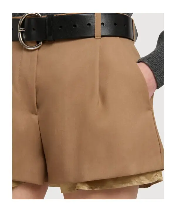 Marni Wool Shorts With Exposed Lining