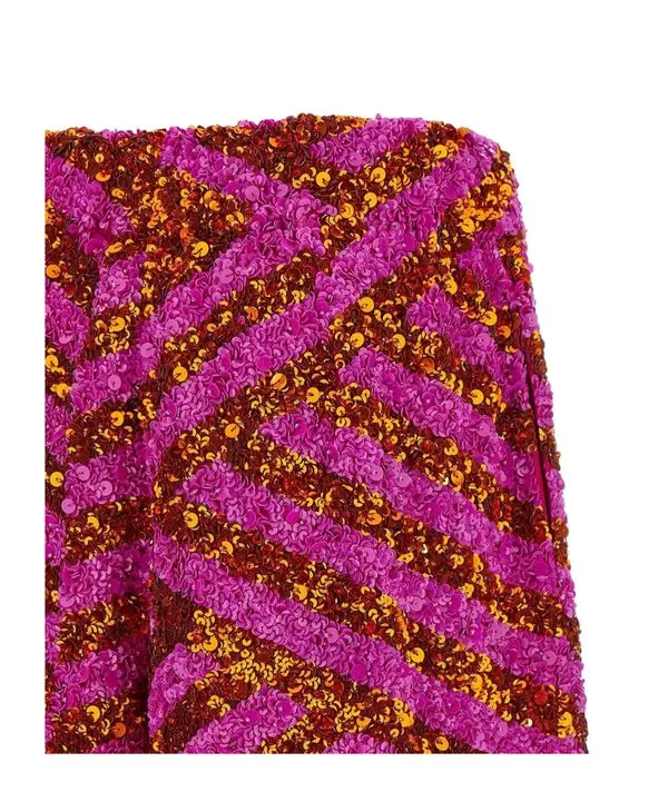 Dries Van Noten Pomy Bis Sequined Bermuda Shorts