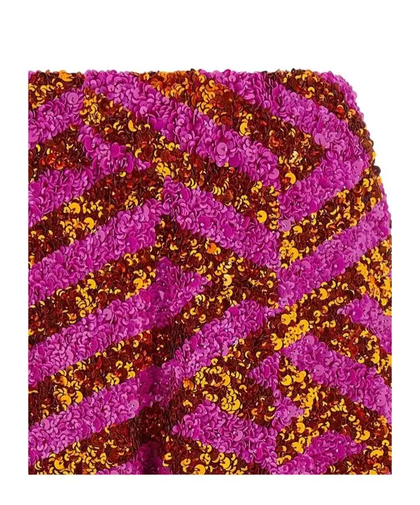 Dries Van Noten Pomy Bis Sequined Bermuda Shorts