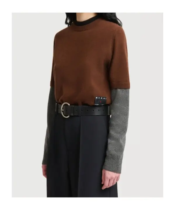Marni Cashmere Jumper With Layered Effect