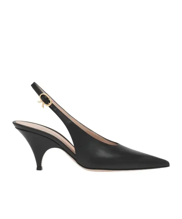 GIANVITO ROSSI Slingback Heeled Pumps - Black