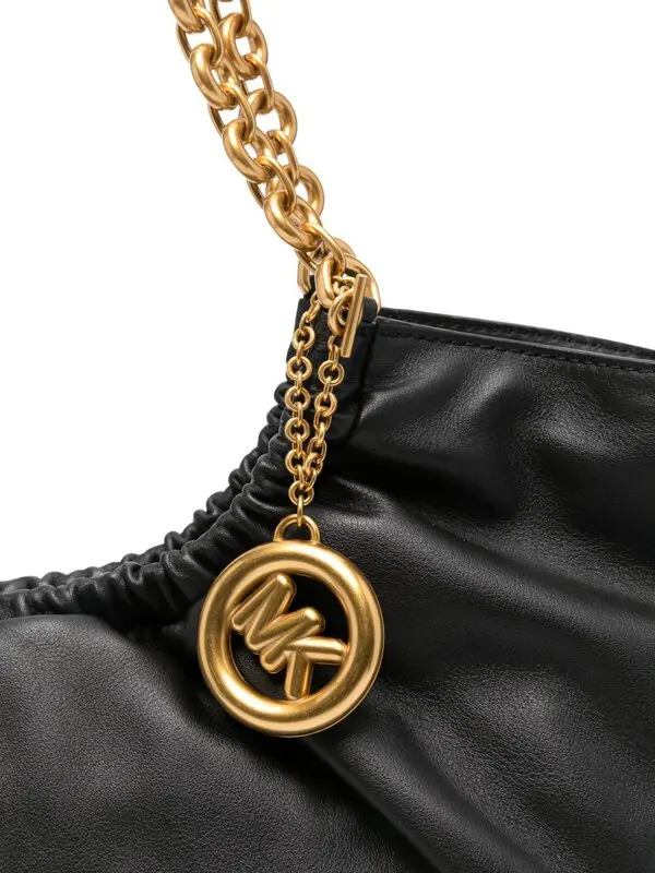 Michael Kors Indie Logo-plaque Ruched Tote Bag