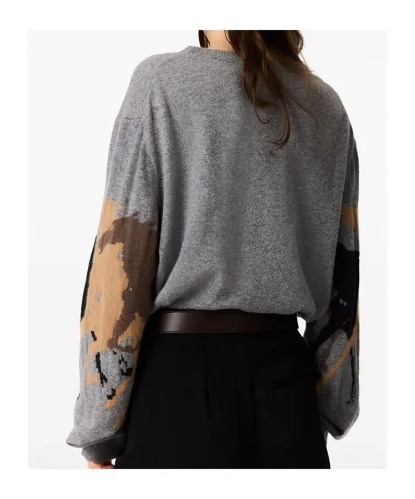 Stella McCartney Horse Motif Round Neck Sweater
