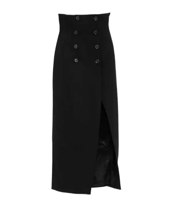 Khaite High-waisted Midi Skirt