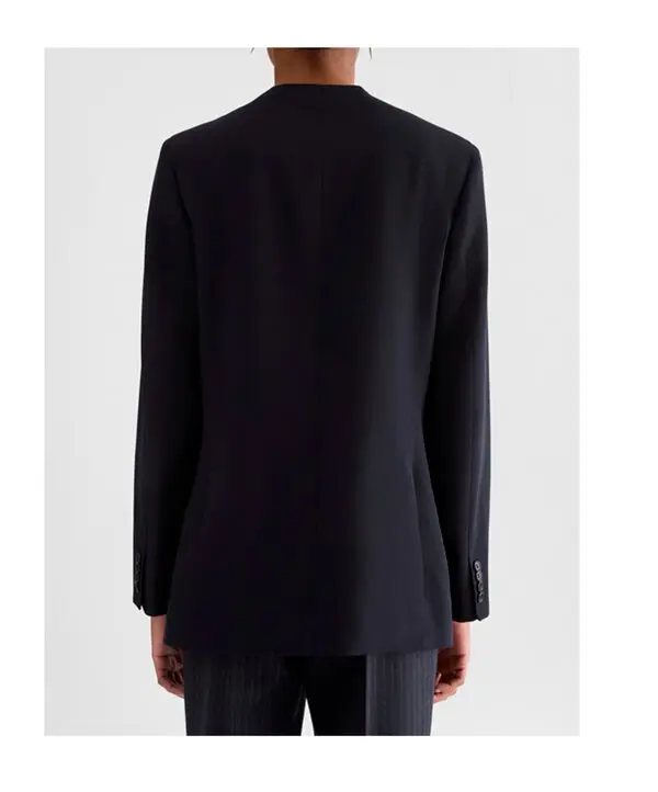 JIL SANDER Collarless Single-breasted Blazer