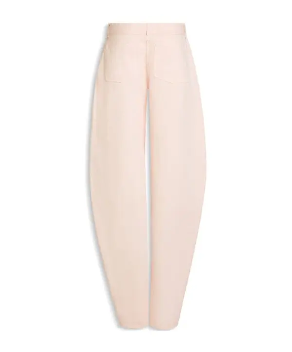 Alaïa High-rise Wide-leg Pants - Pink
