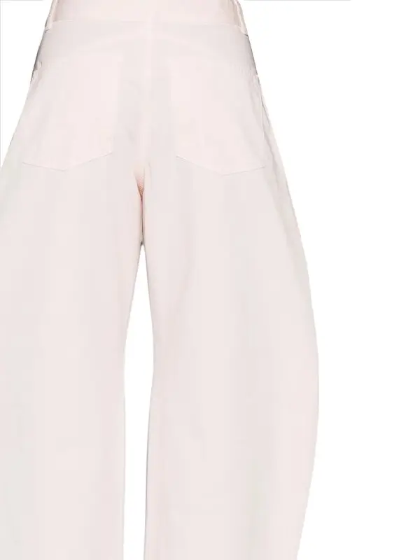 Alaïa High-rise Wide-leg Pants - Pink