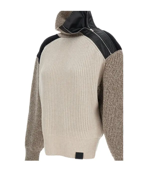 Stella McCartney Zip-panel Ribbed-knit Sweater