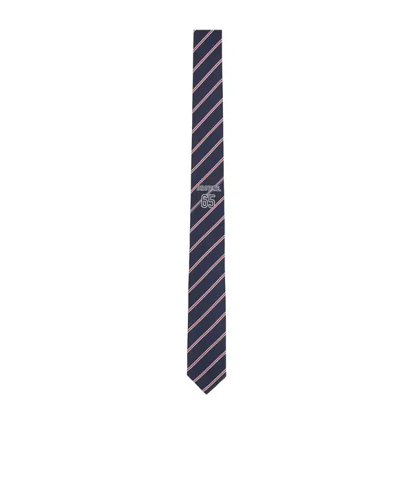 Thom Browne Jacquard-stripe Browne 65 Tie - Black